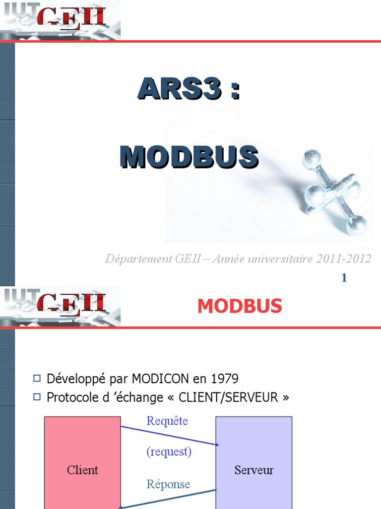 CM Modbus | PDF | Protocoles Internet | Protocole de contrôle de ...