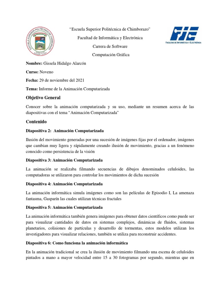 Animacion Computarizada | PDF | Animación | Animación por computadora