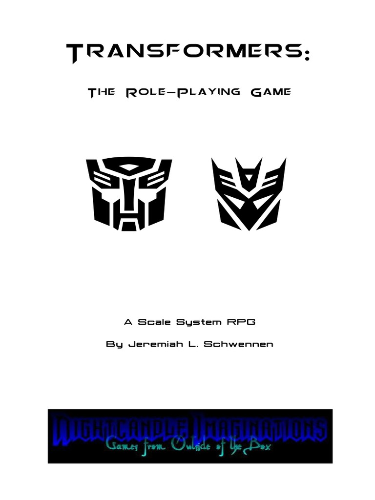 Transformers:: The Role-Playing Game | PDF