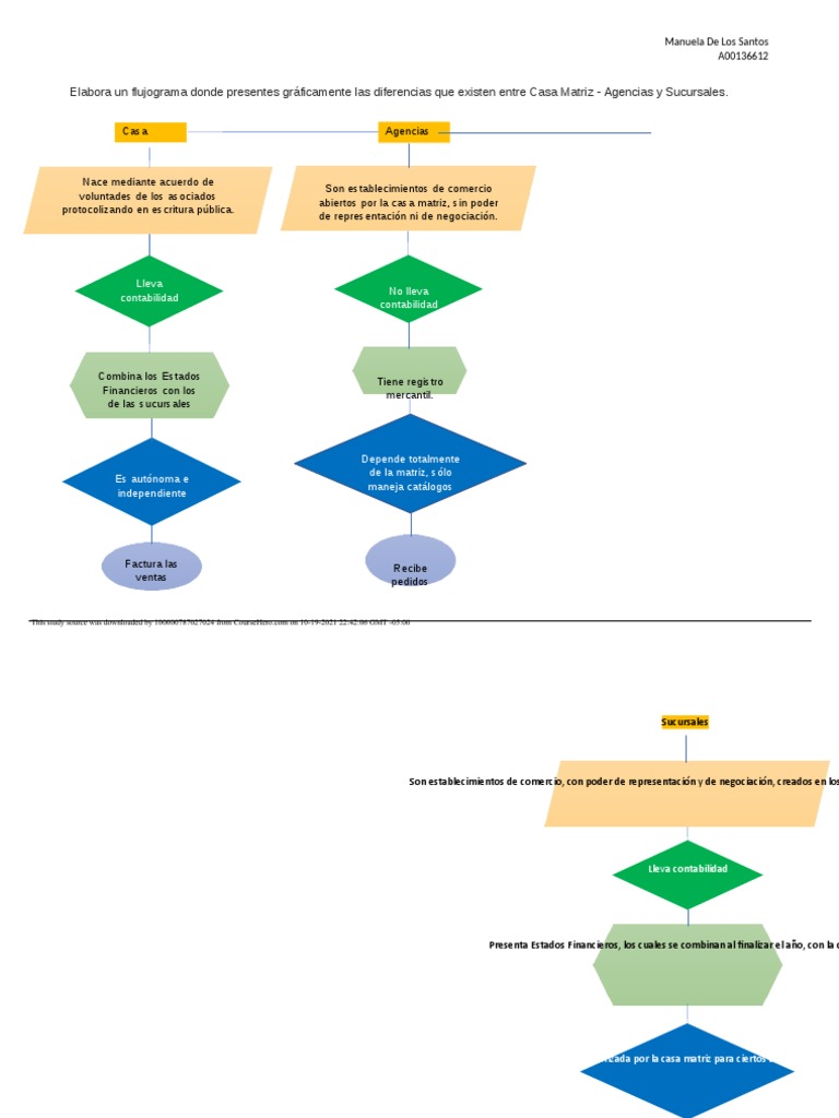 Diferencias Que Existen Entre Casa Matriz | PDF | Business | Contabilidad