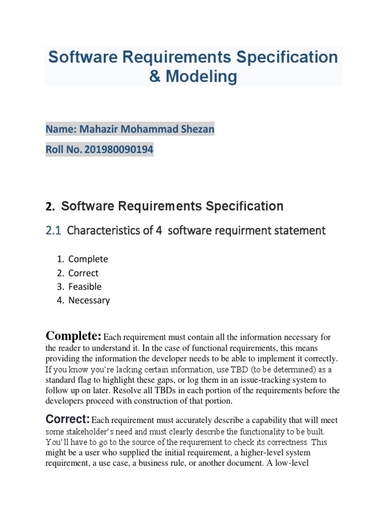SRE Assignment 2+ 201980090194 | PDF | Use Case | Specification (Technical Standard)
