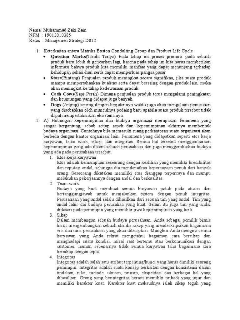 Muhammad Zaki Zain 19012010385 UAS | PDF