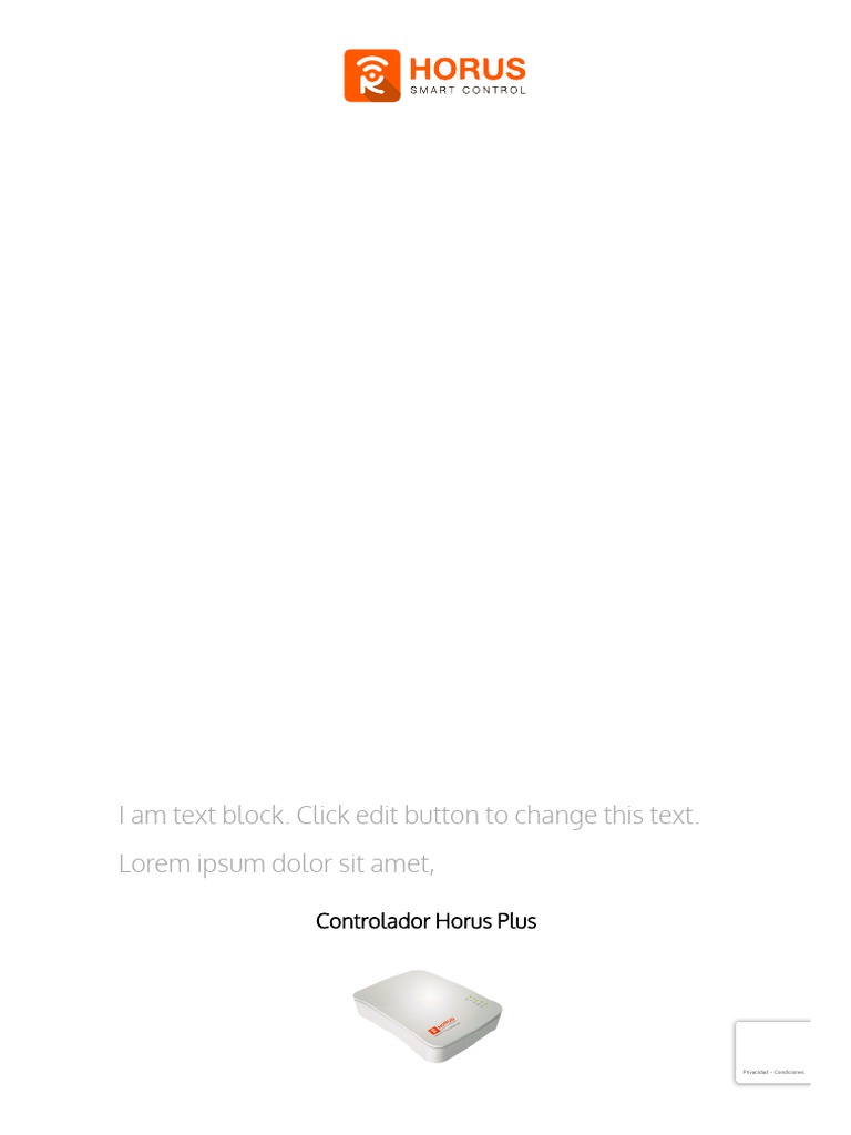 Documentación - Horus Smart Control | PDF