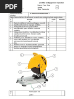 Portable Grinder Safety Checklist | PDF | Equipment | Manufactured Goods
