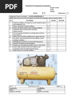 Air Blower Checklist PDF | PDF