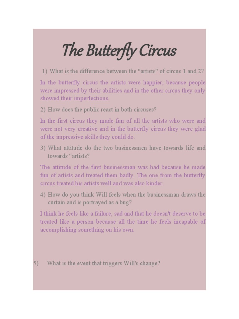 The Butterfly Circus | PDF