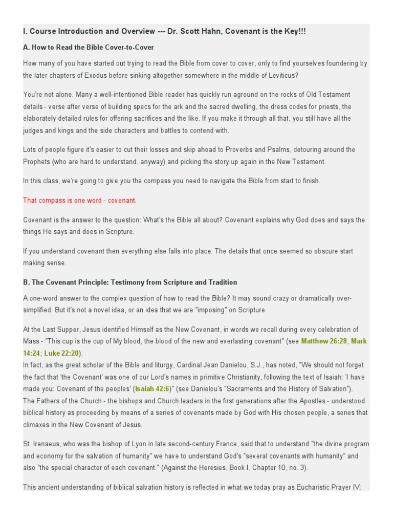 Understanding Biblical Covenants | PDF | Covenant (Biblical) | New Covenant