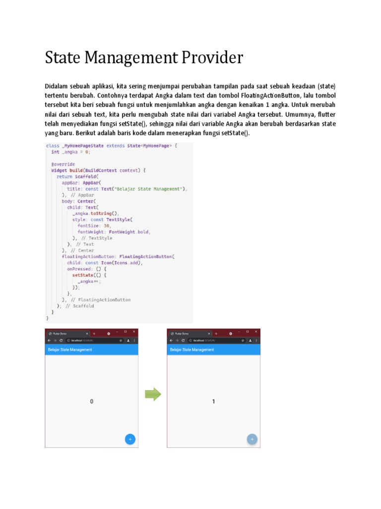 State Management - Provider | PDF
