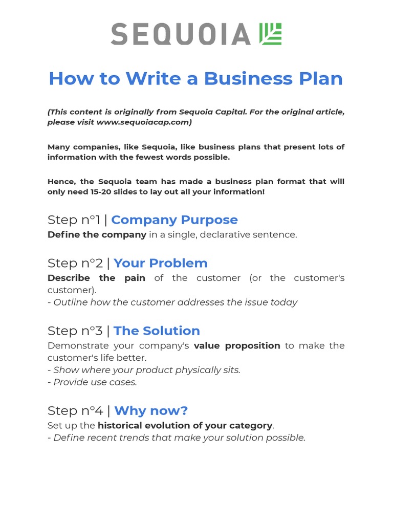 How To Write A Business Plan | PDF | Finance & Money Management