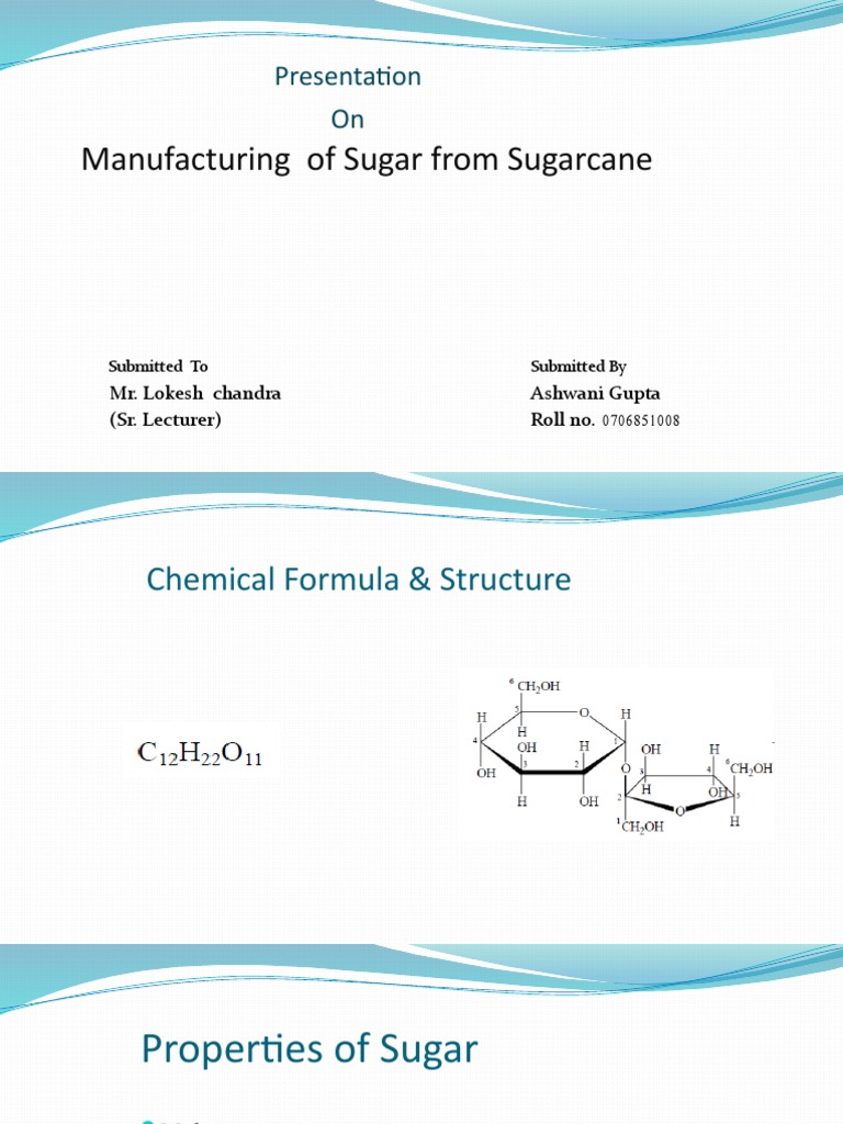 A PPT On Sugar Industry | PDF