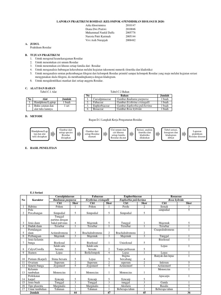 Kel4 - LAPORAN PRAKTIKUM ROSIDAE | PDF