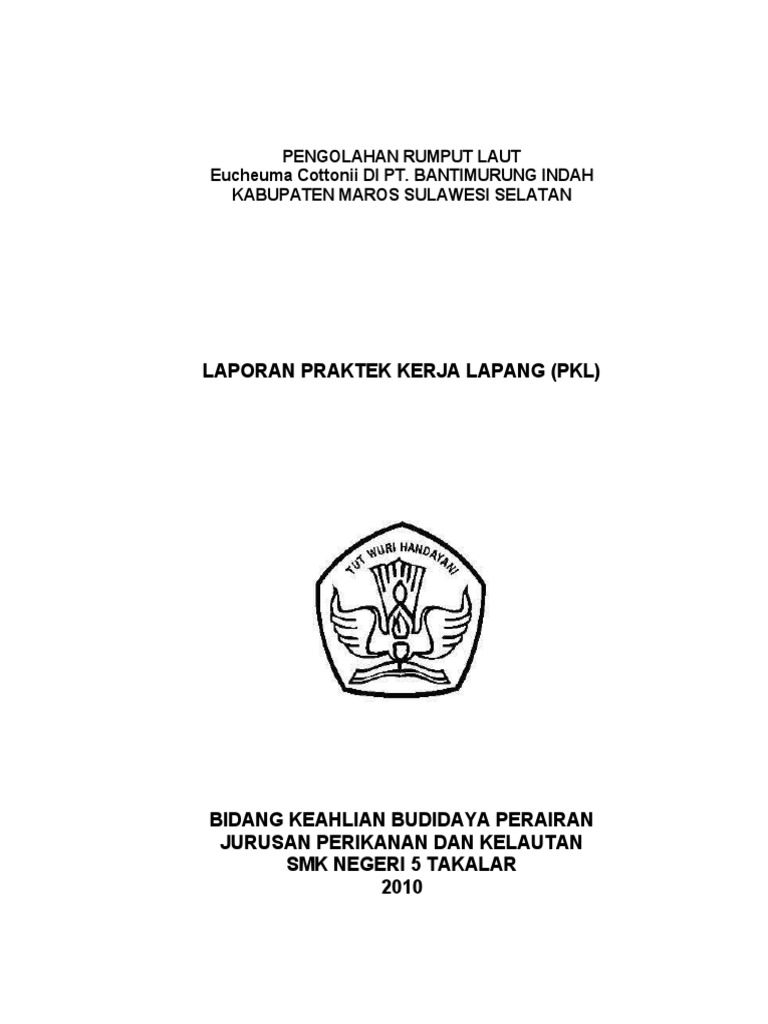 Lap. PPL Pengolah. Rumput Laut | PDF