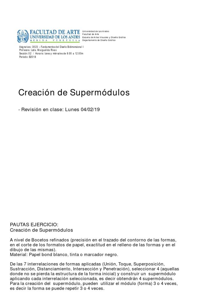 Pautas Creación de Supermódulo | PDF