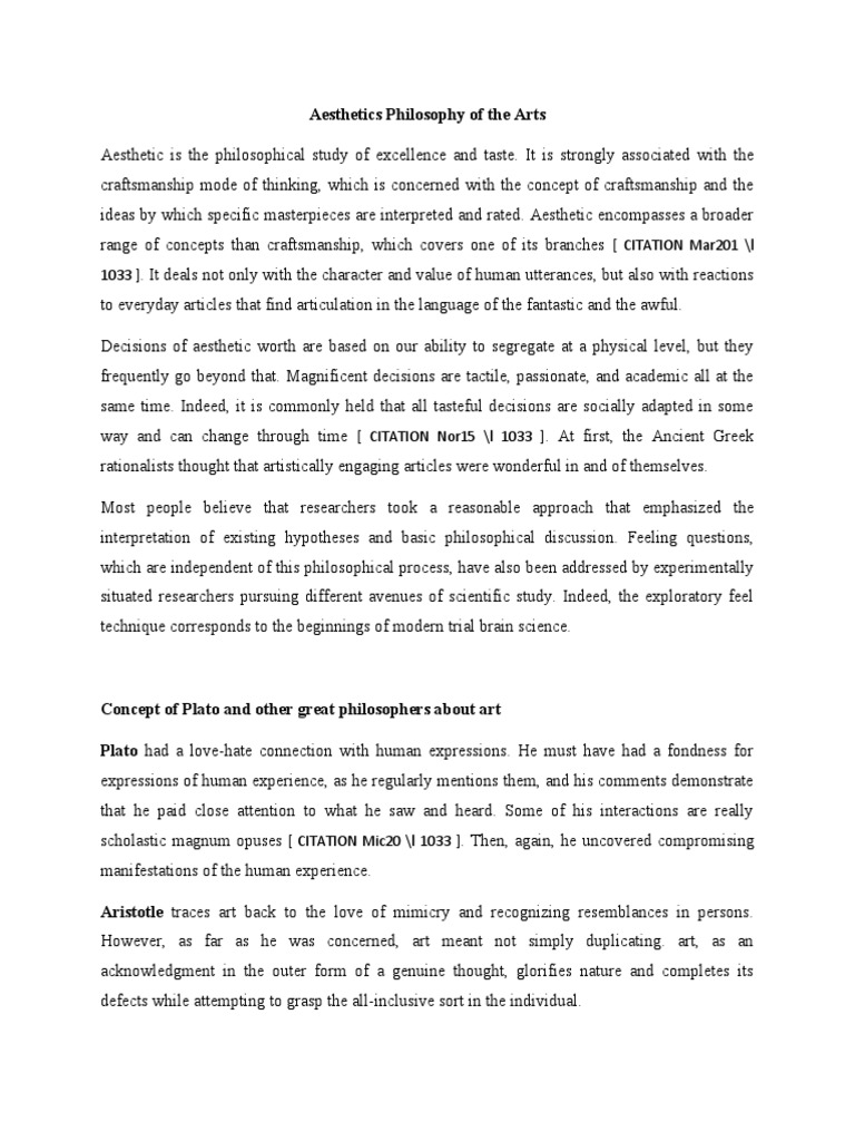 Aesthetics Philosophy of The Arts | PDF | Aesthetics | Science