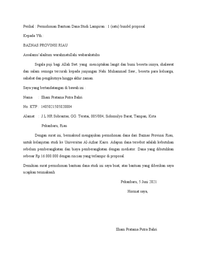 Bismillah Proposal Mesir | PDF