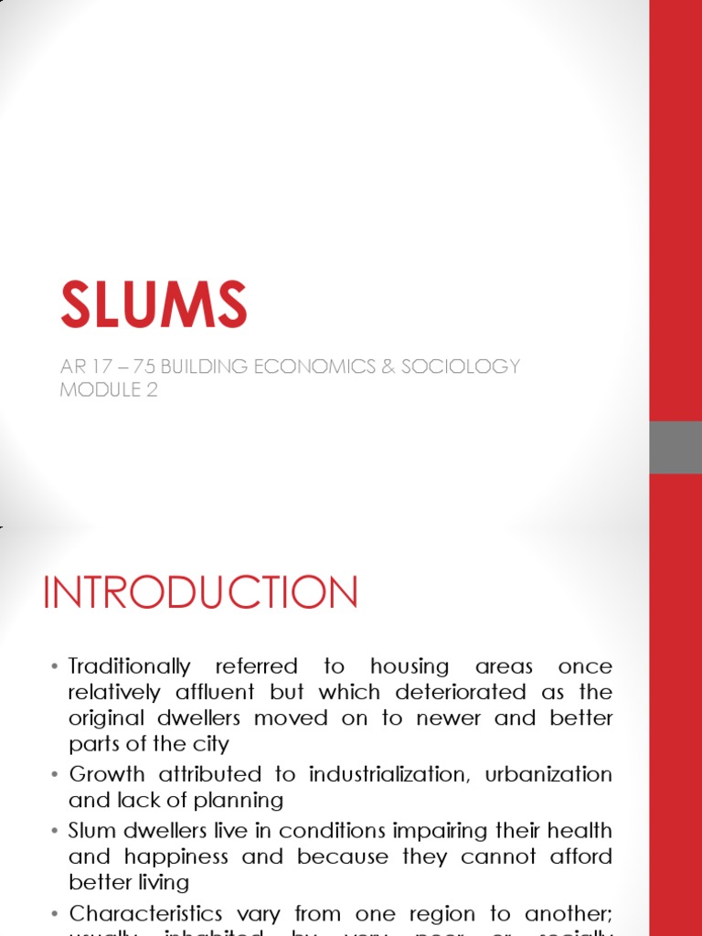 07.10 Slums | PDF | Slum | Non Governmental Organization