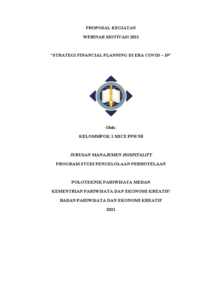 Proposal Webinar Motivasi 2021 | PDF