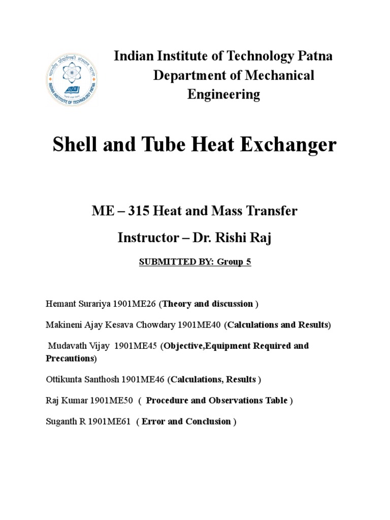 Shell and Tube Heat Exchanger | PDF | Heat Transfer | Heat Exchanger