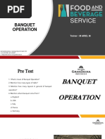 Banquet Event Checklist / Banquet Function Checklist | PDF
