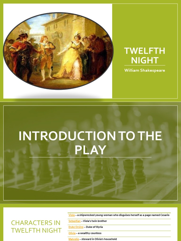 Twelfth Night: Characters & Act 1 Summary | PDF | Twelfth Night ...