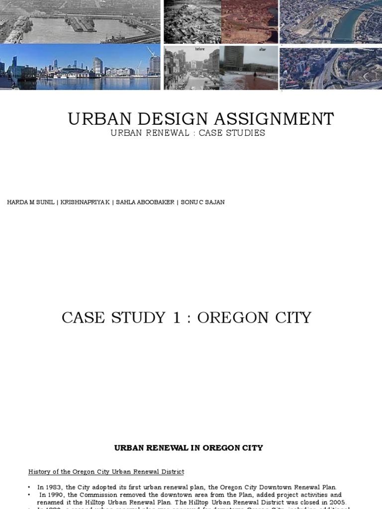 Urban Design Assignment: Urban Renewal: Case Studies | PDF | Urban ...