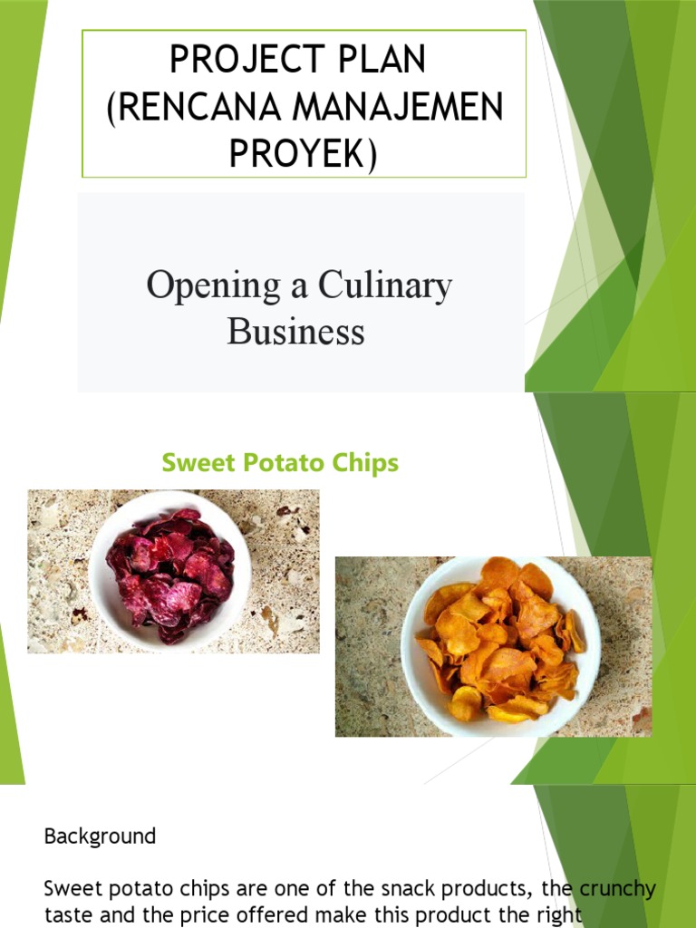 Project Plan (Rencana Manajemen Proyek) : Opening A Culinary Business ...