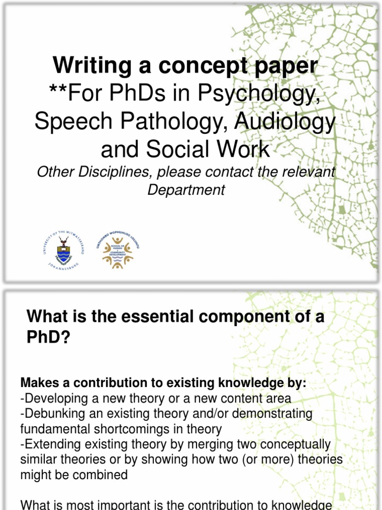 How To Write A Concept Paper | PDF | Theory | Concept