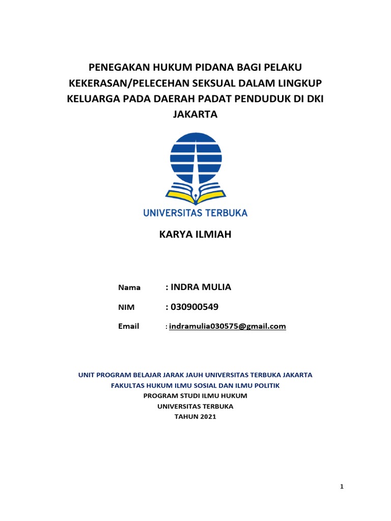 Karil Ilmu Hukum Ut 2021.2. | PDF