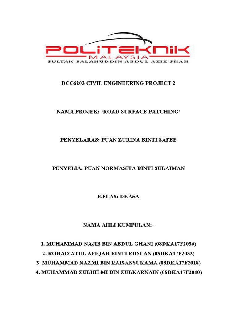 Road Surface Patching | PDF