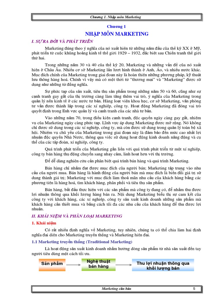Chuong 1 - Nhap Mon Marketing | PDF