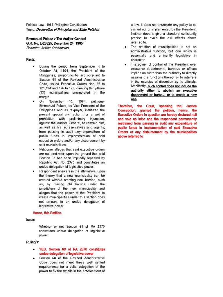 21 Consti 1 - Declaration of Principles and State Policies | PDF ...