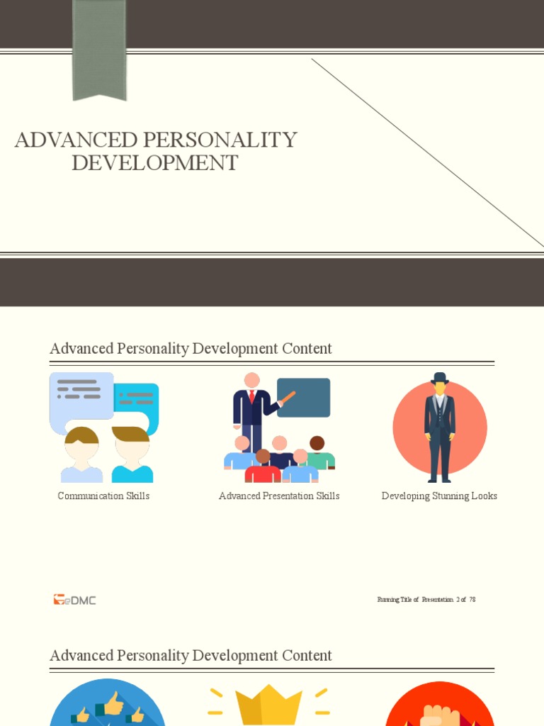 Advanced Personality Development - Session1 | PDF | Communication | Job ...