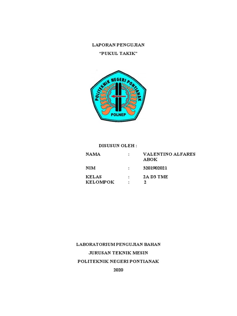 Uji Pukul Takik untuk Menentukan Ketangguhan Bahan pada Berbagai Suhu | PDF