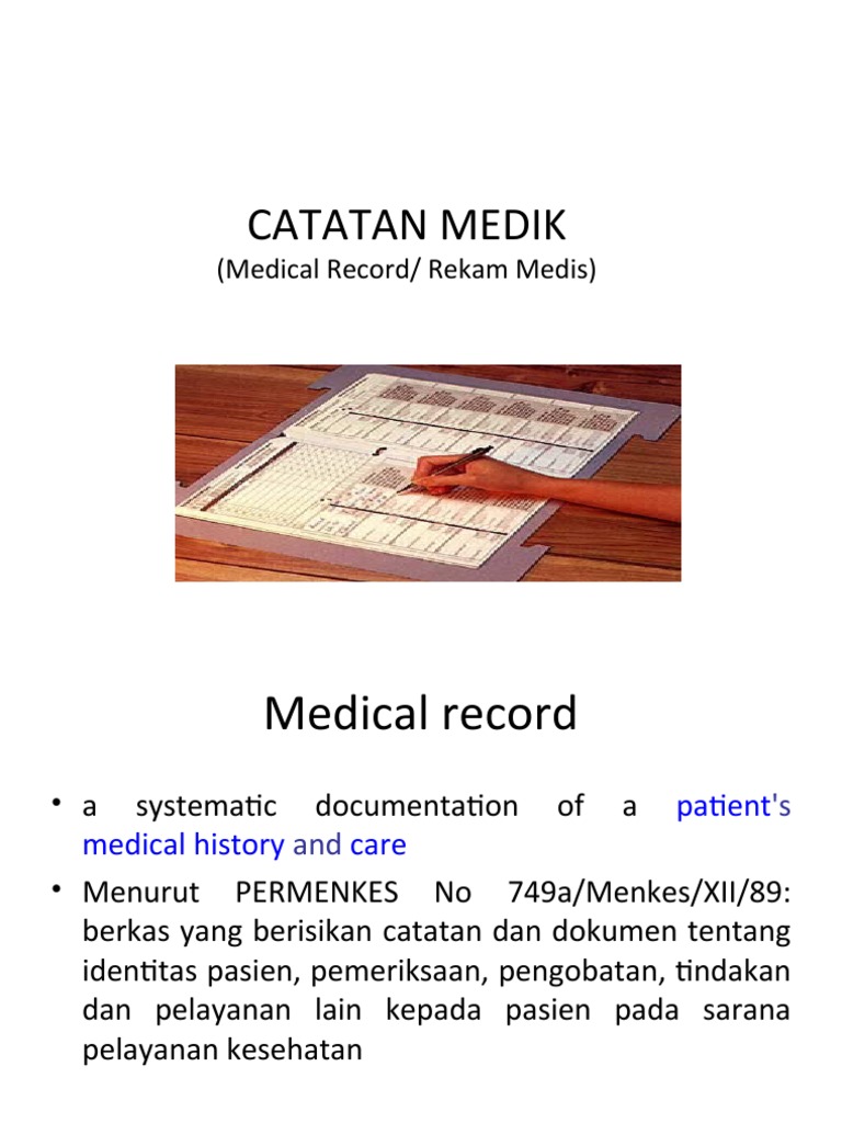 CATATAN MEDIS: REKAM MEDIS | PDF