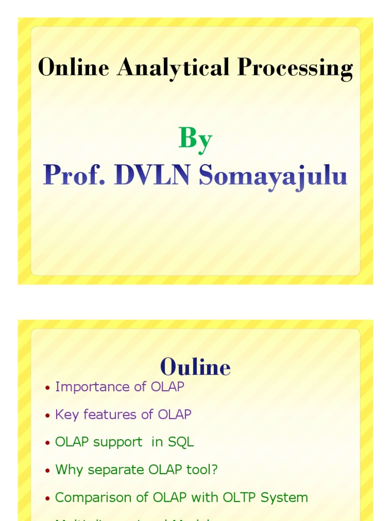 Online Analytical Processing | PDF | Data | Information Technology