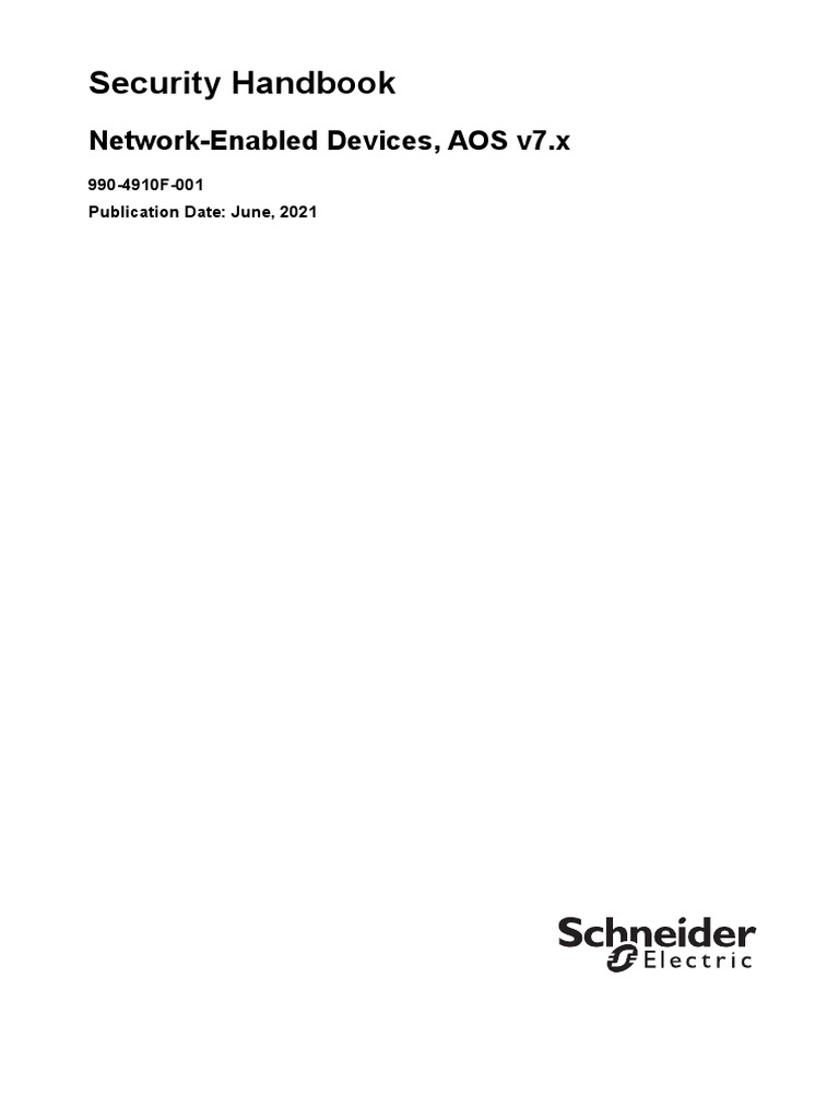 Security Handbook: Network-Enabled Devices, AOS v7.x | Download Free PDF | Public Key ...