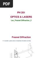Fresnel Diffraction Explained | PDF | Diffraction | Optics