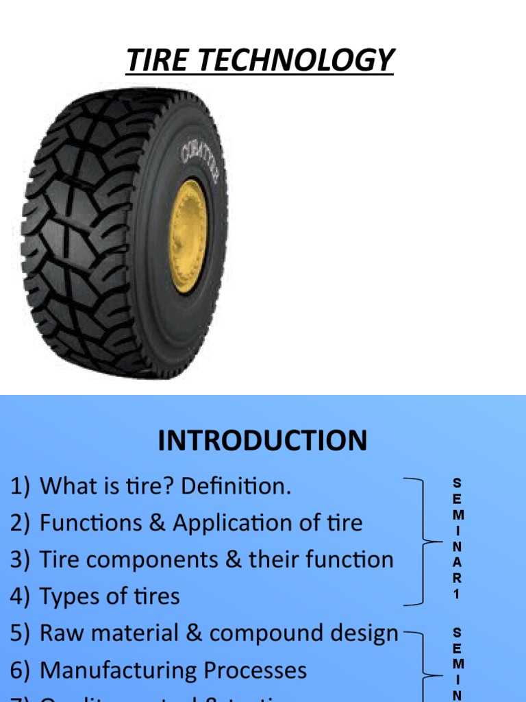 Seminar 5 Tire Technology | PDF | Tire | Mechanical Engineering