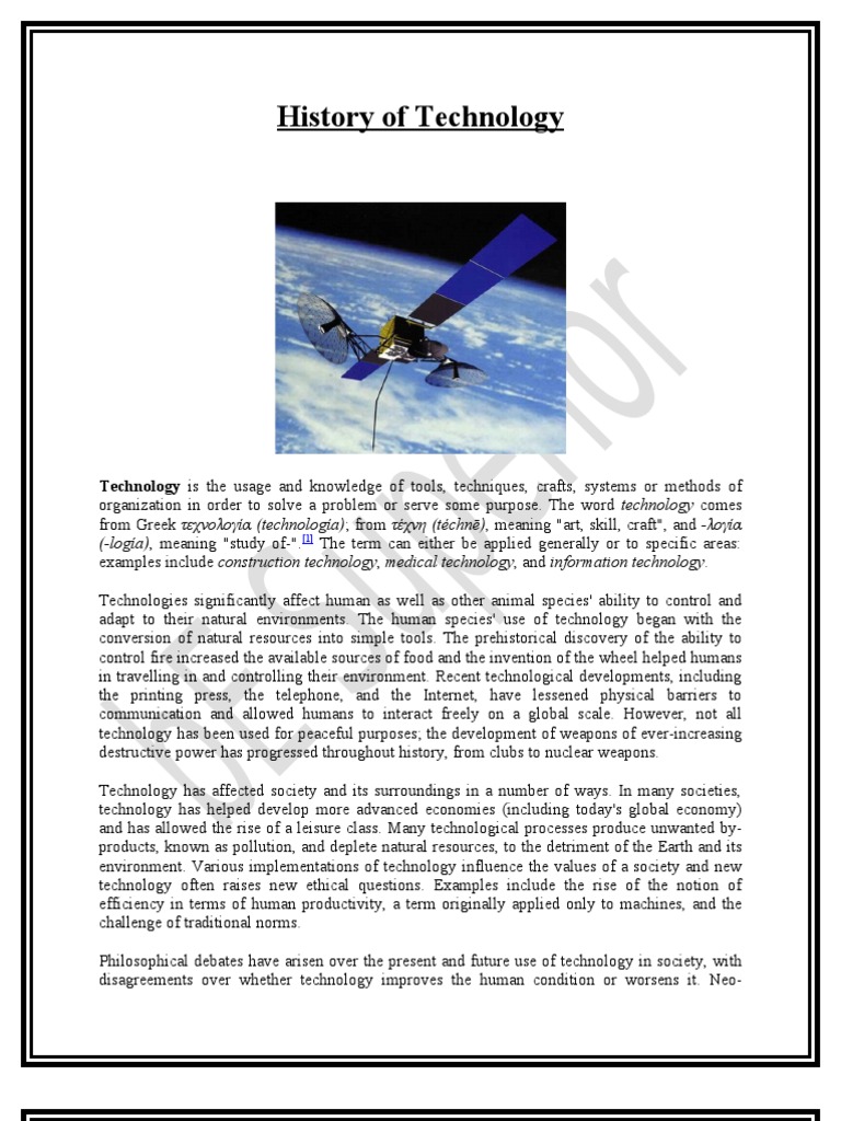 History of Technology | PDF | Information System | Business