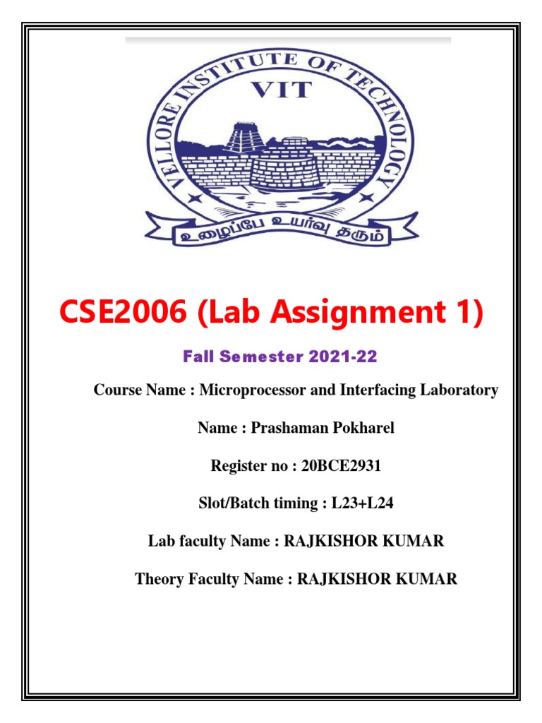 CSE2006 Lab Assignment 3 (20BCE2931) | PDF | Binary Coded Decimal | String (Computer Science)