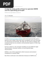 A Step by Step Guide of How To Operate ODME and Principle of Its ...