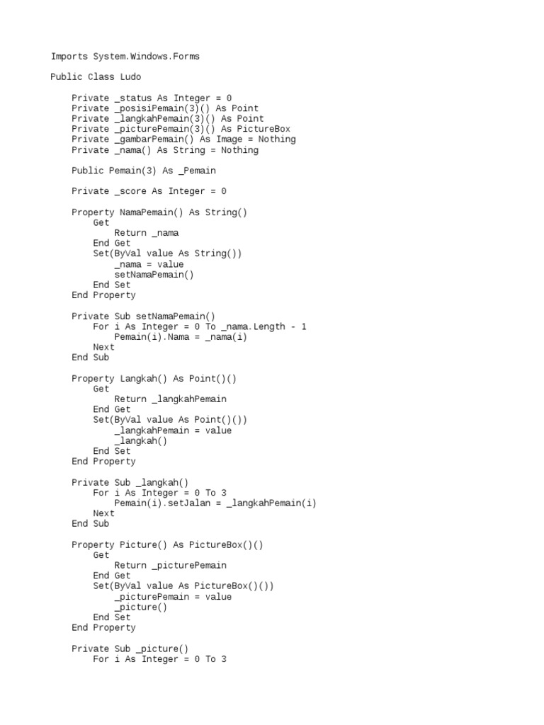 Ludo VB | PDF | Computer Programming | Software