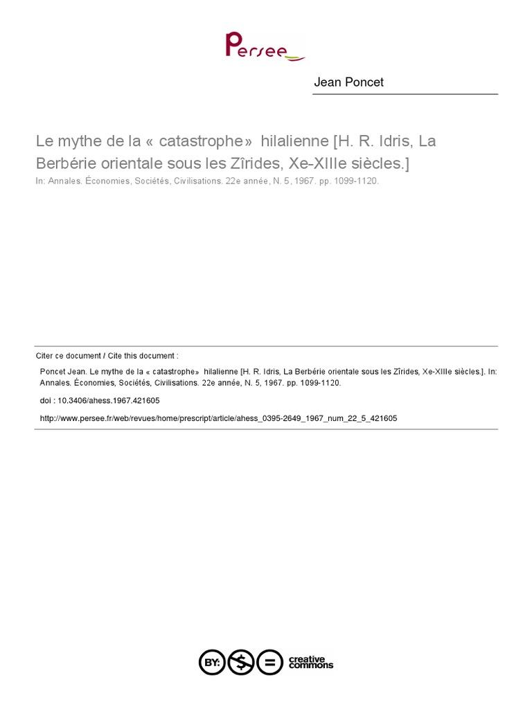 Origine et impact des Banu Hilal | PDF | Argent | Berbères