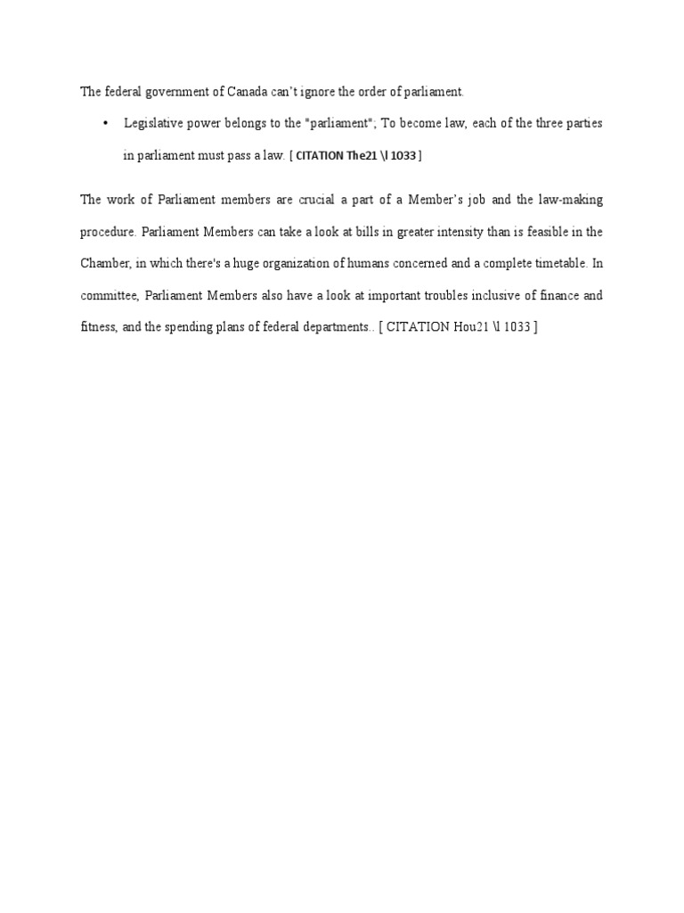 The Government of Canada | PDF