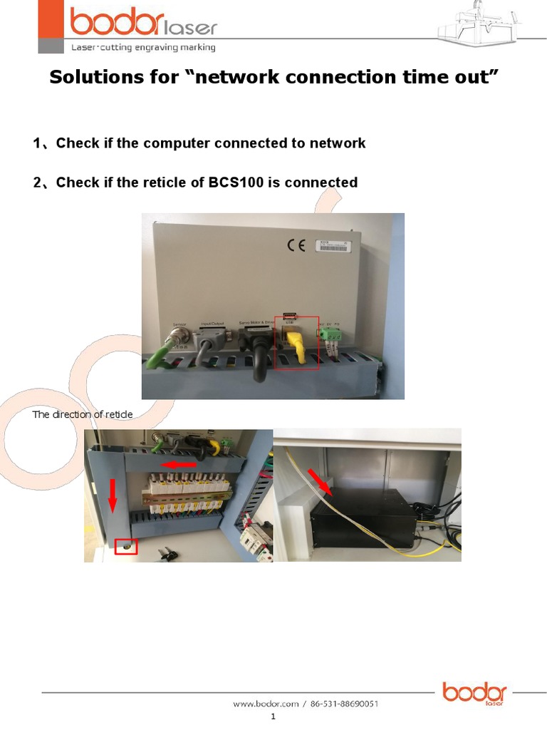 Solutions For "Network Connection Time Out" | PDF