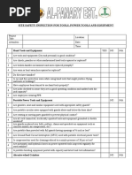 Telecommunication Inspection Checklist | PDF | Scaffolding | Crane ...