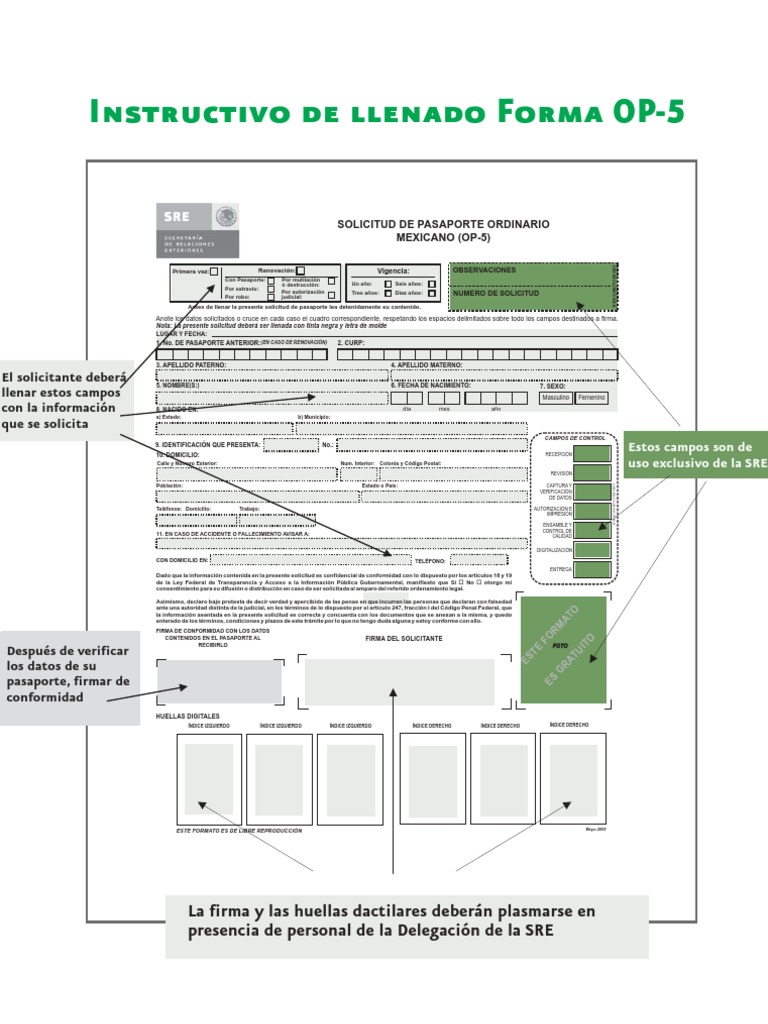 Llenado Op5 Op7 | PDF | Pasaporte | México