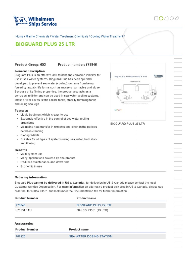 PDS Bioguard Plus | PDF | Water | Sea