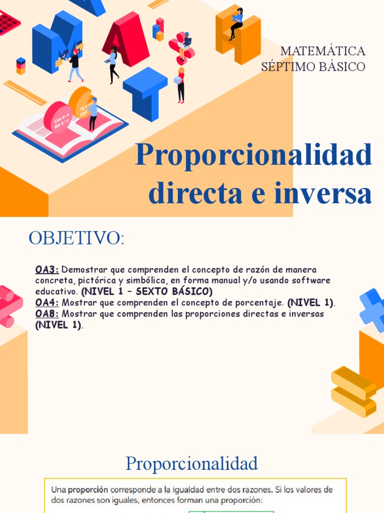 Proporcionalidad Directa e Inversa en 7° Básico | PDF | Matemáticas