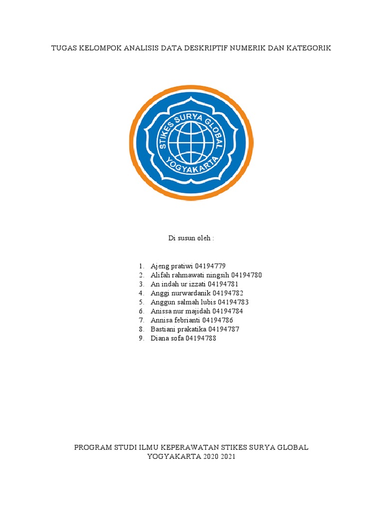 Tugas Kelompok Analisis Data Deskriptif Numerik Dan Kategorik | PDF